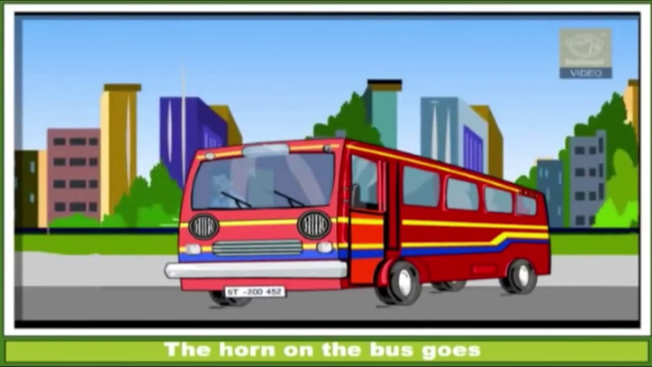 The Wheels On The Bus Go Round And Round - Sing Along - Karaoke With ...