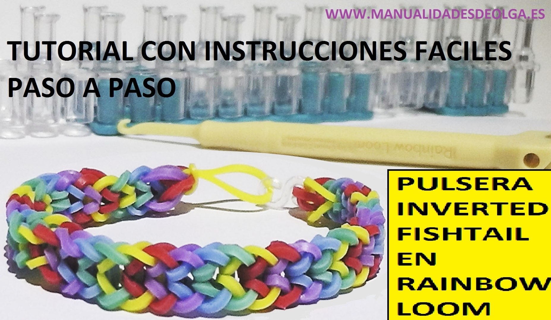Inverted Fishtail Rainbowloom Tutorial Youtube
