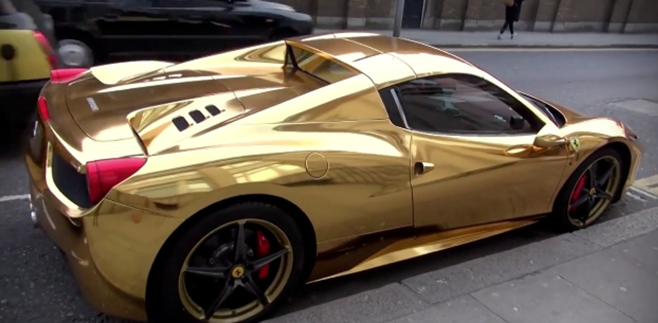Gold Chrome Ferrari 458
