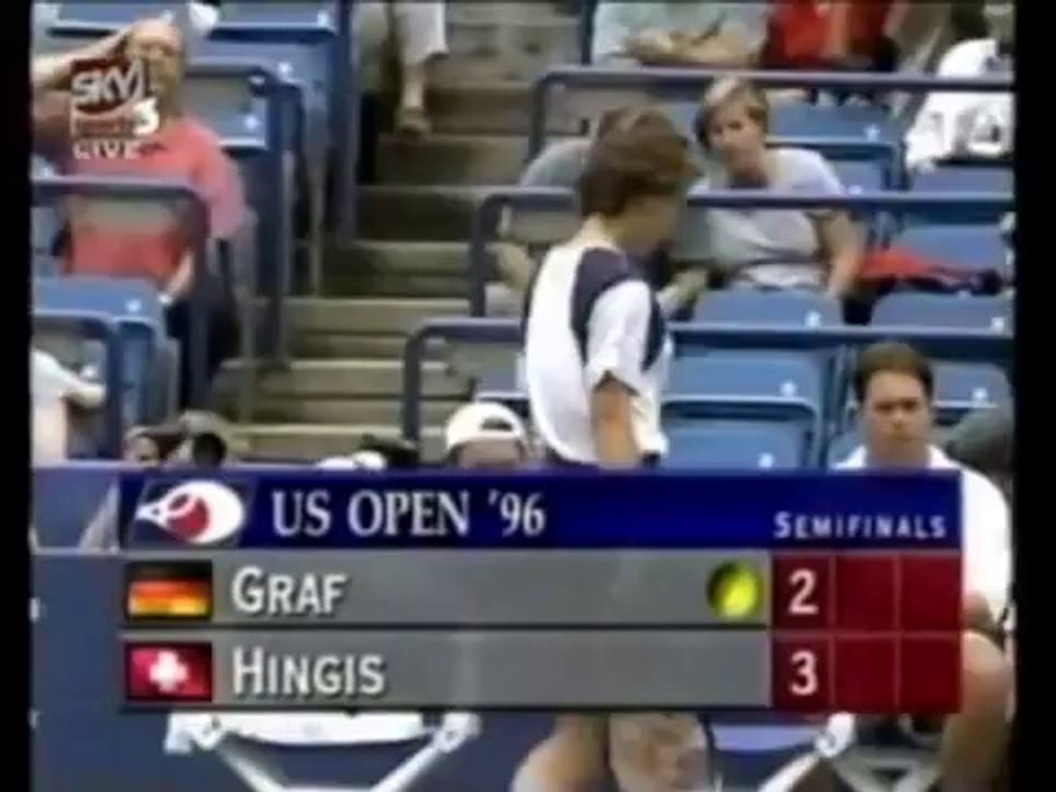 US Open 1996 1/2 FINAL - Steffi Graf vs Martina Hingis FULL MATCH ...