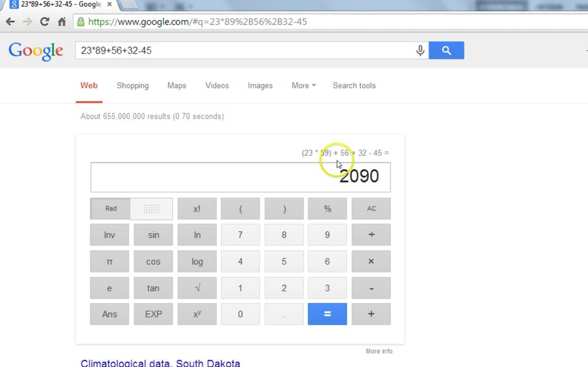 Google Calculator: How to use Google as Your Calculator |Google Seach ...