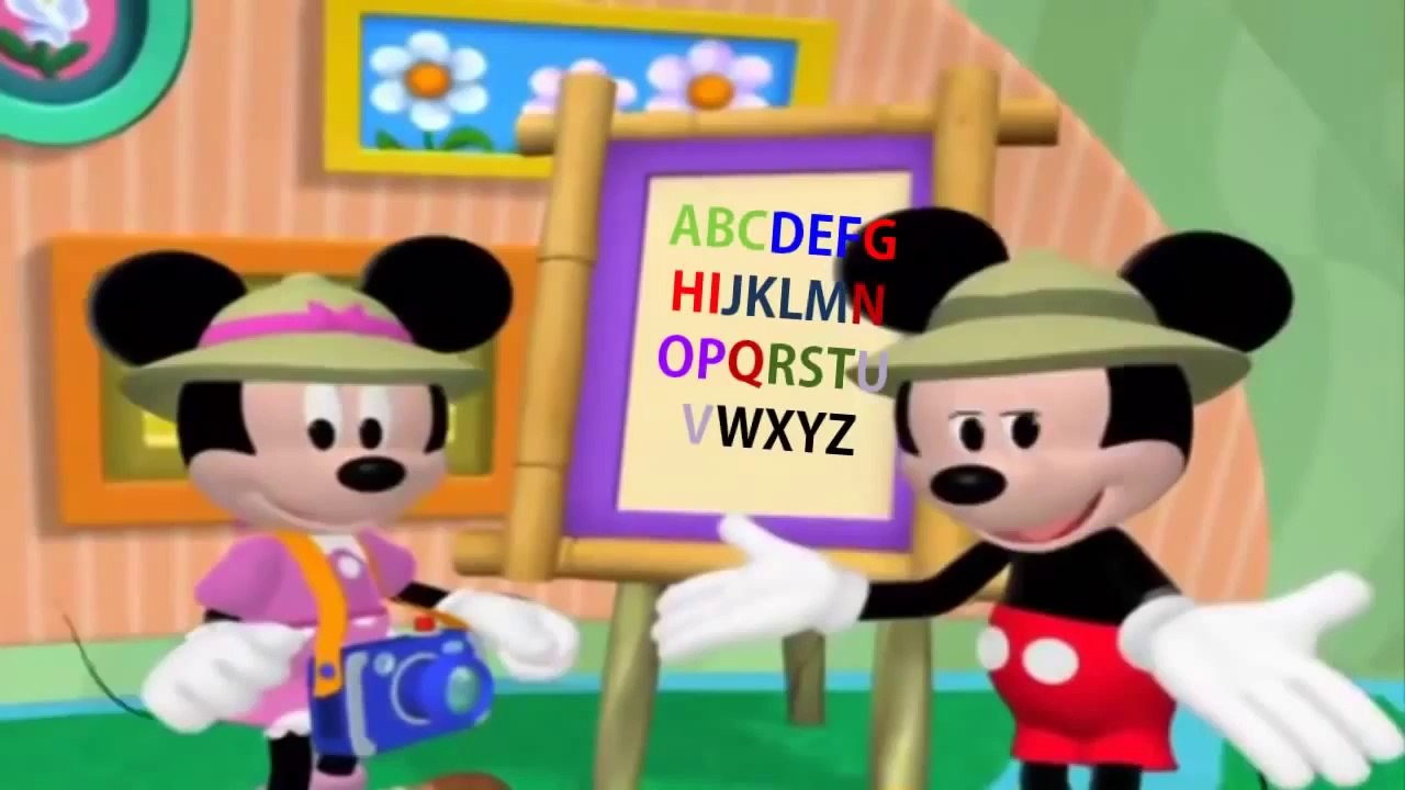 ABC Song for Children Mickey Mouse Clubhouse Minnie Animation Kids ...