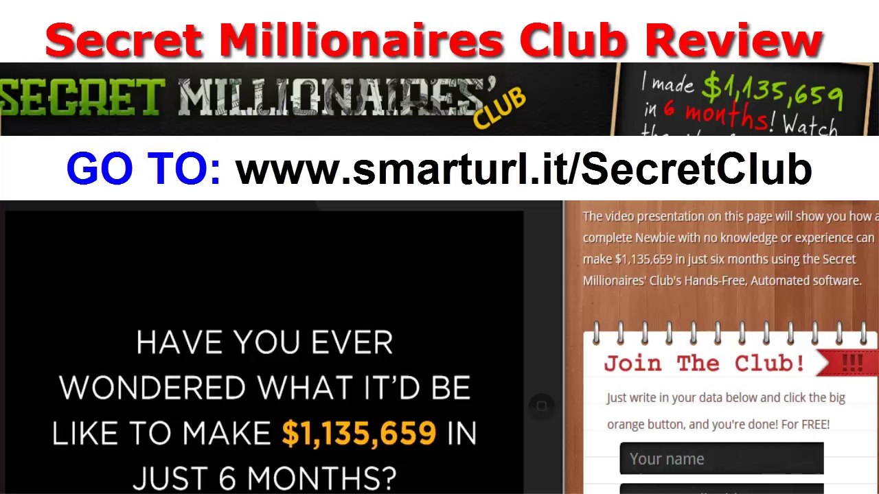 The Secret Millionaires Club Review - Does The Secrets Millionaire Club Software App Really Work ...