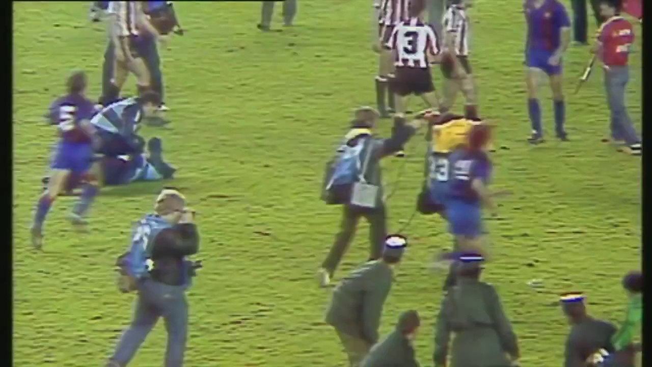 Violent tackles & fighting - Maradona travels to Barca for Athletic ...