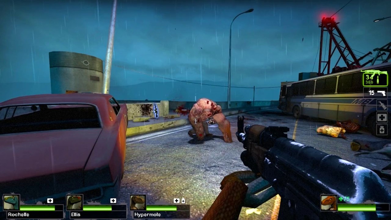 Velociraptor Mod! Zombies Versus Dinosaurs! | Custom Left 4 Dead 2 on ...