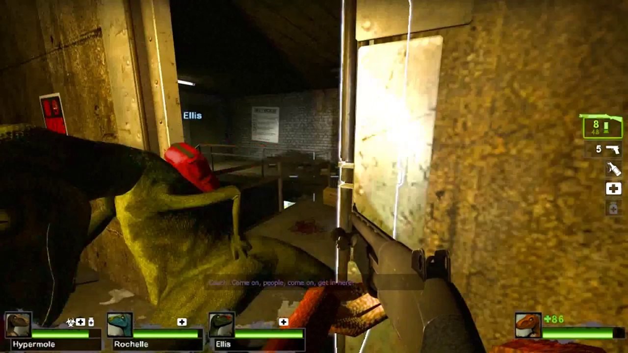 Velociraptor Mod! Zombies Versus Dinosaurs! | Custom Left 4 Dead 2 on ...