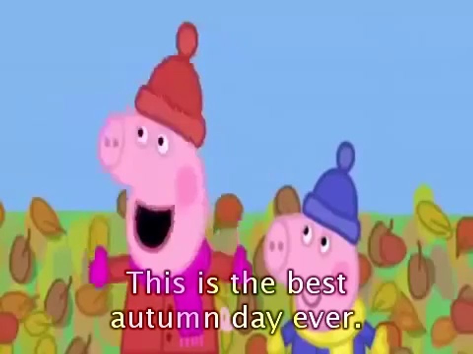 Peppa Pig Windy Autumn Day with subtitles - video Dailymotion