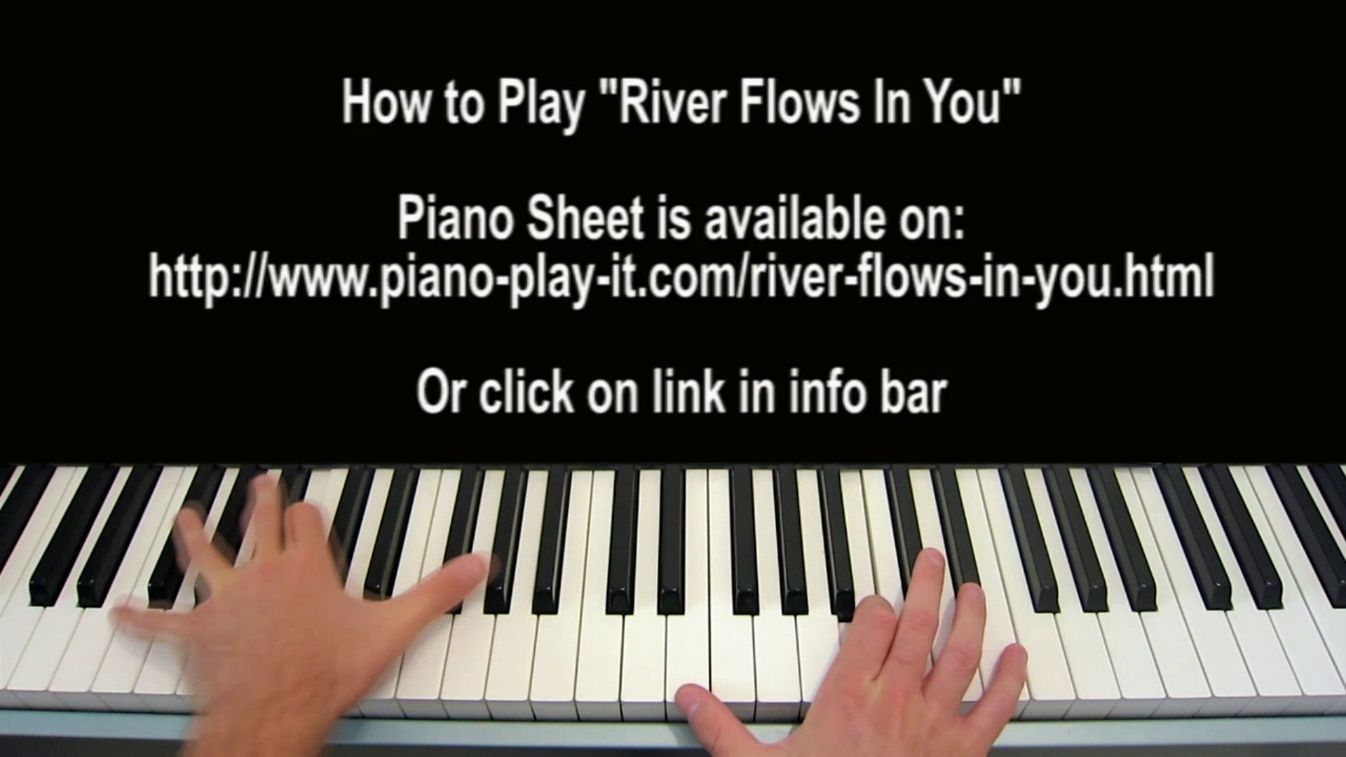 Piano Chords River Flows In You