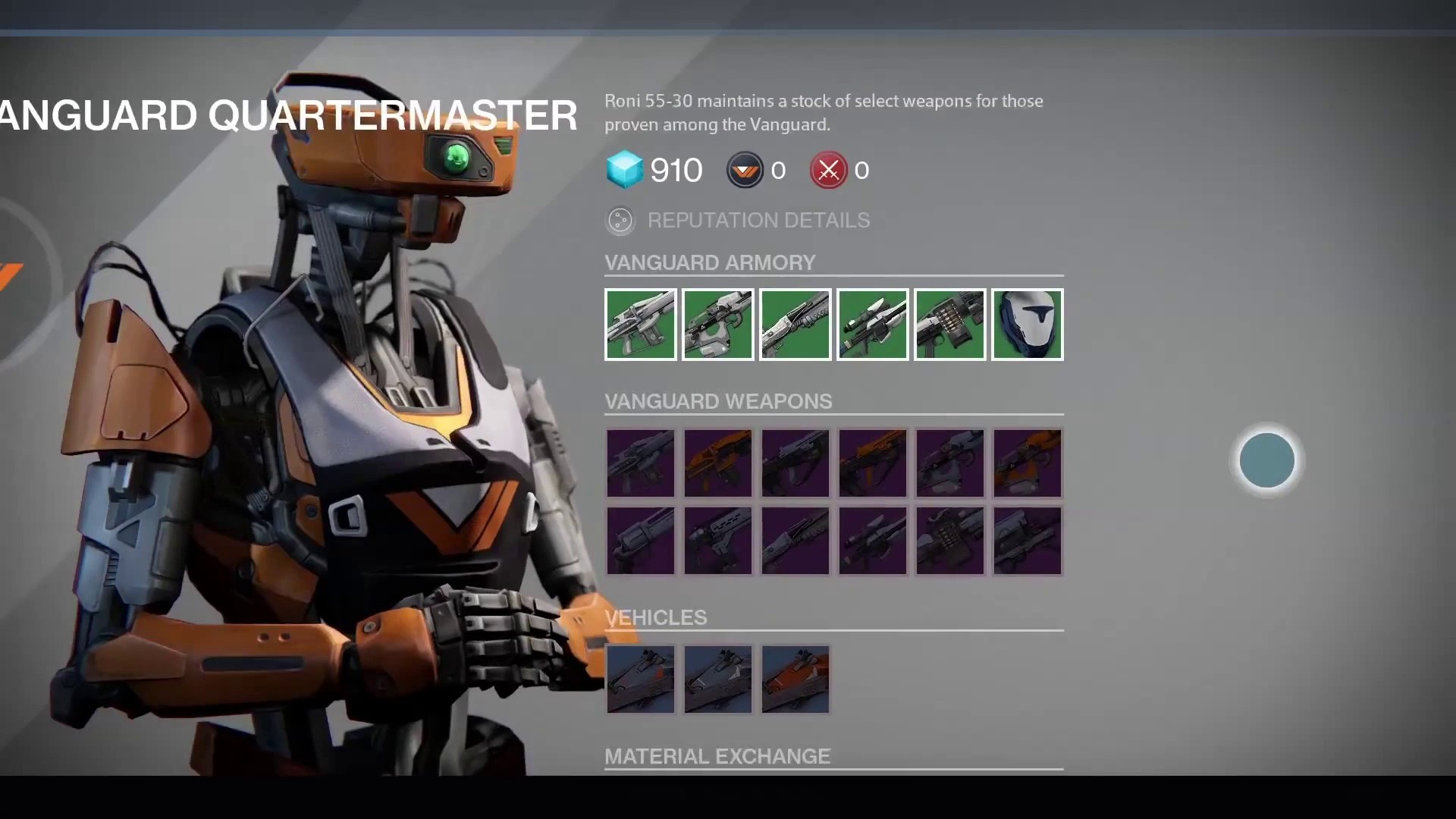 Destiny Vanguard Armor