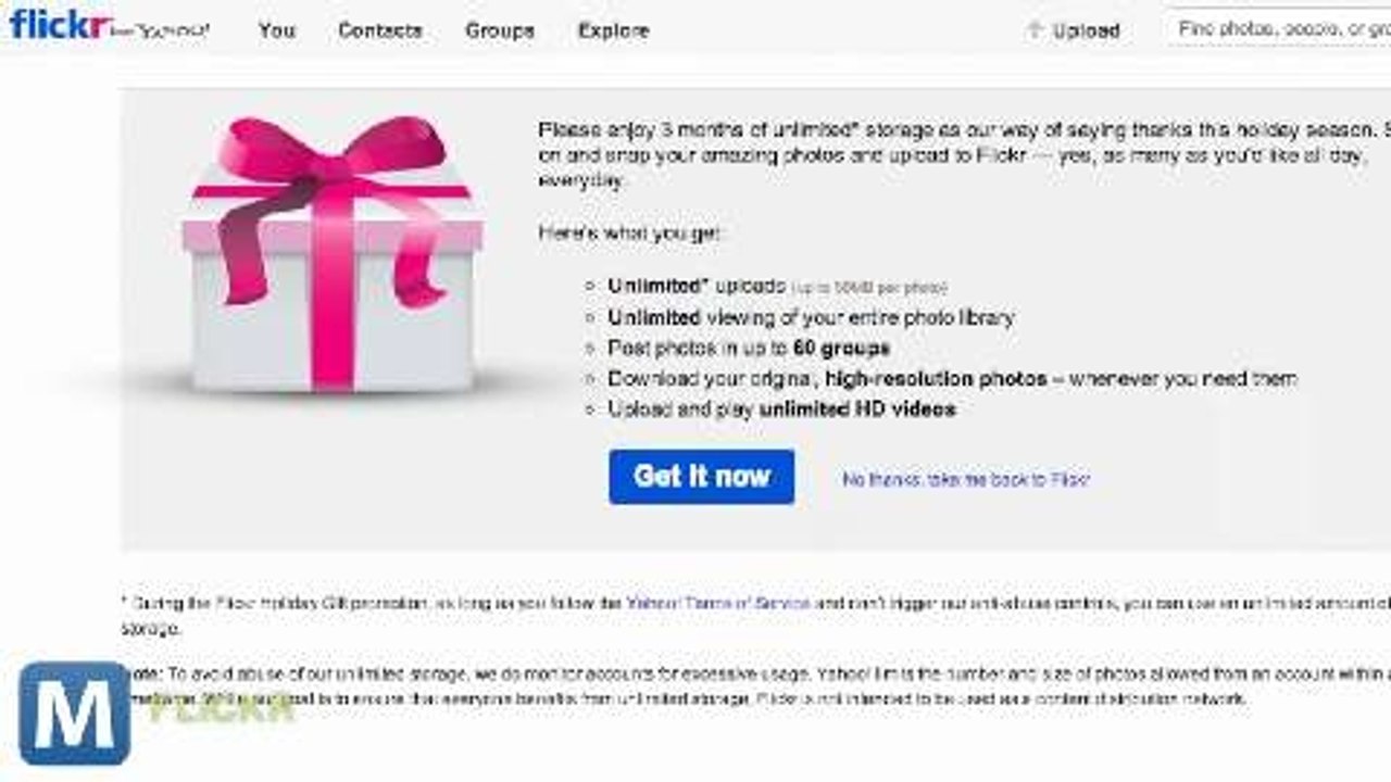 Flickr Offers Free, 3 Month Gift of Pro Service After Instagram Folly ...