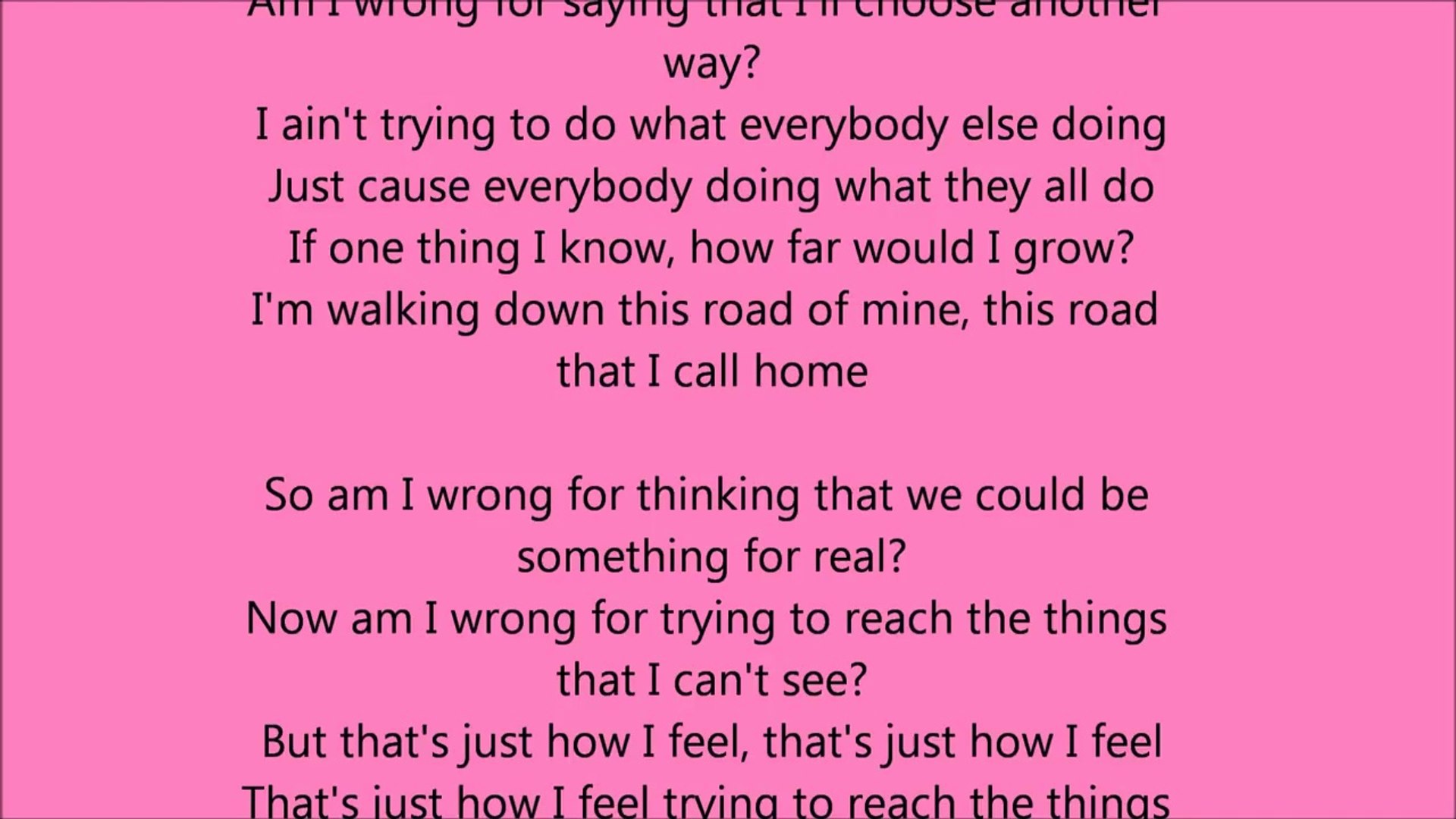 Am I Wrong Lyrics