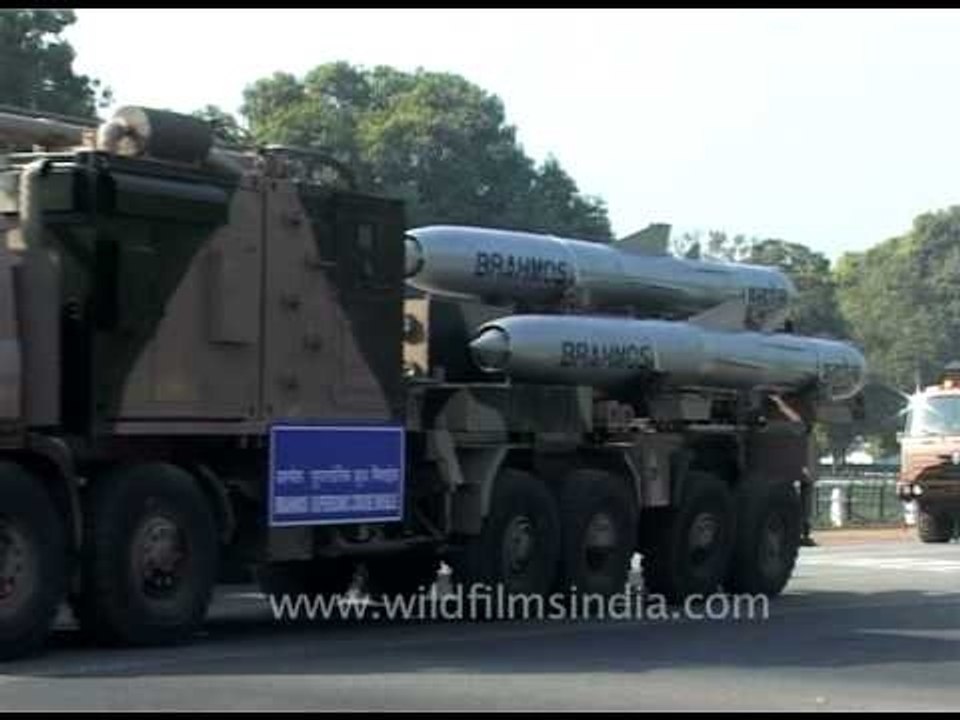 World's fastest cruise "BRAHMOS" Missile showcasting at Republic day ...