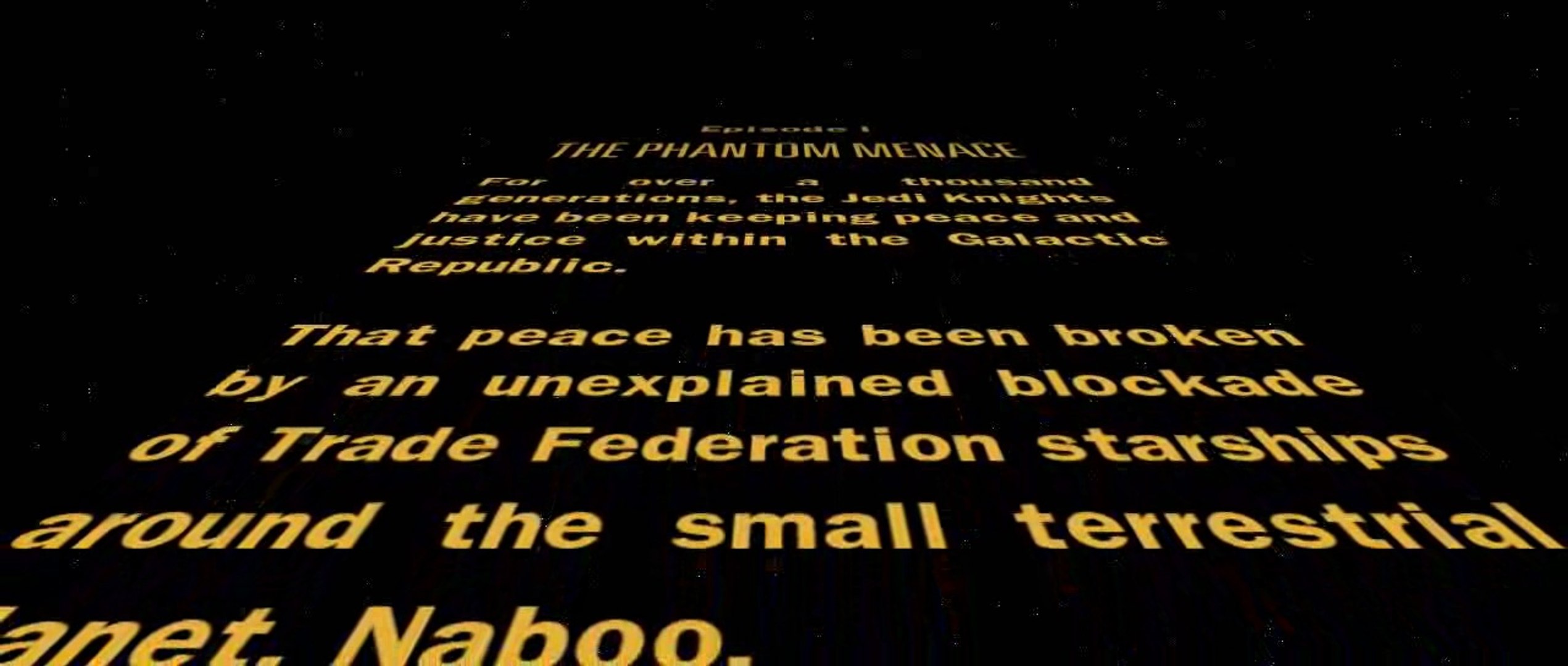 Star Wars Opening Crawl Font