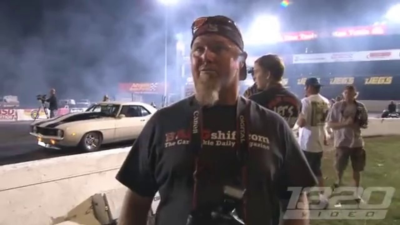 FASTEST STREET CAR IN THE WORLD! Larry Larson runs 6.95 @ 209 on Drag ...