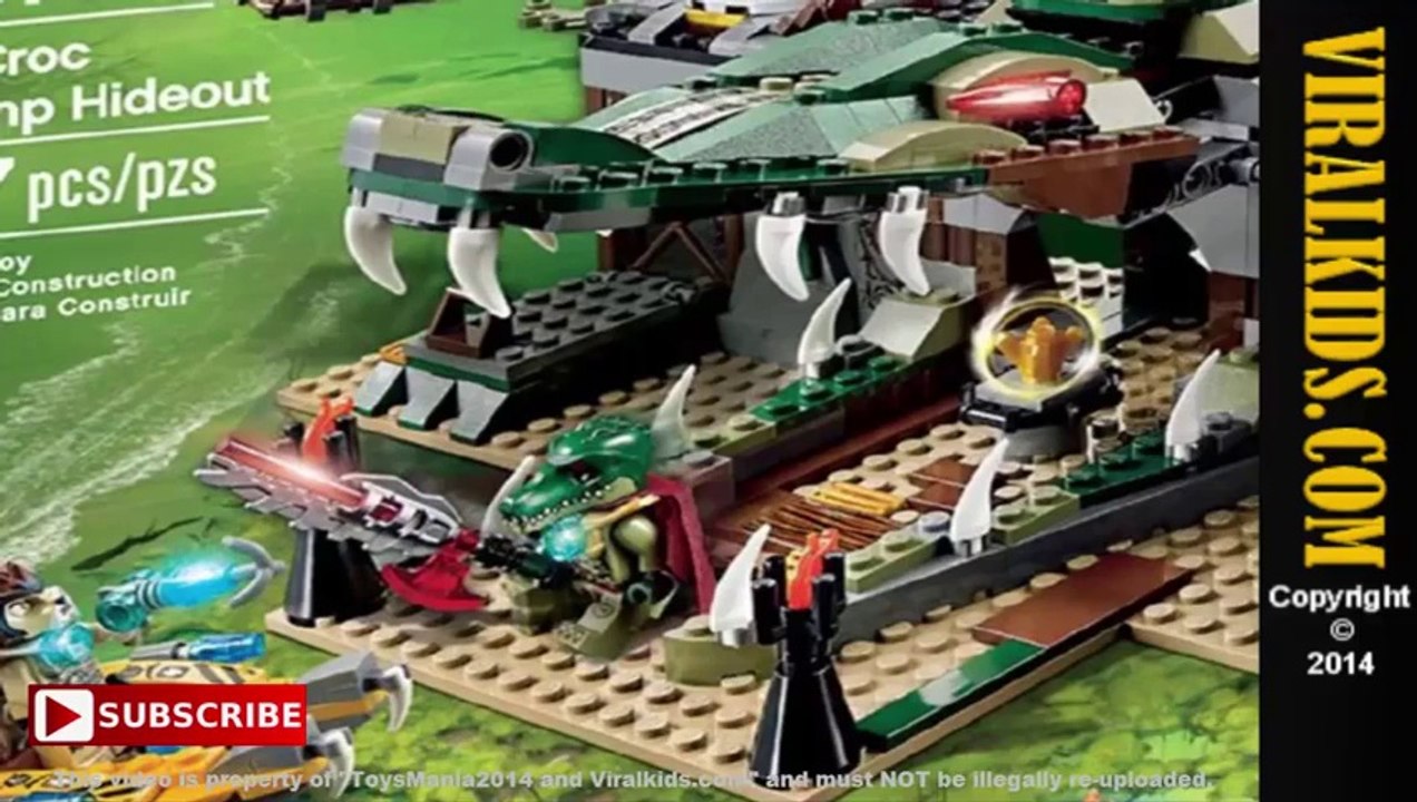 Lego Legends of Chima The Croc Swamp Hideout 70014 - Toys Review ...