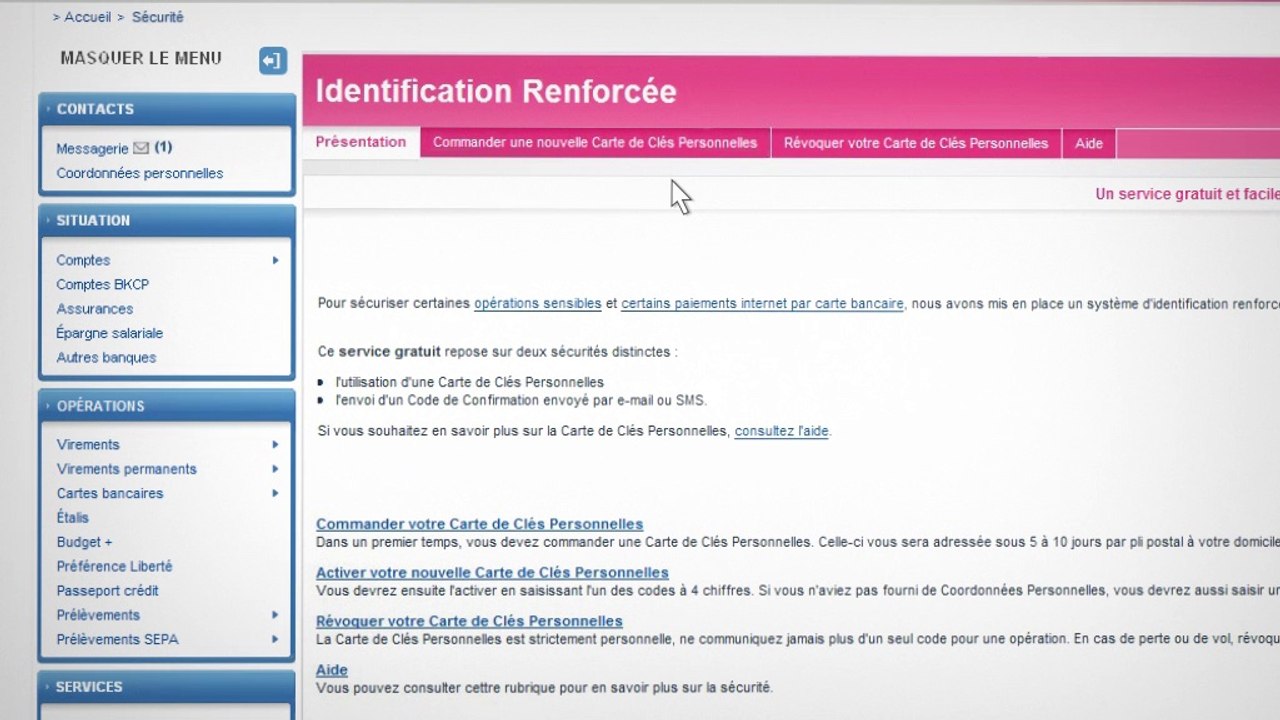 La Première Connexion à l'espace bancaire - Vidéo Dailymotion