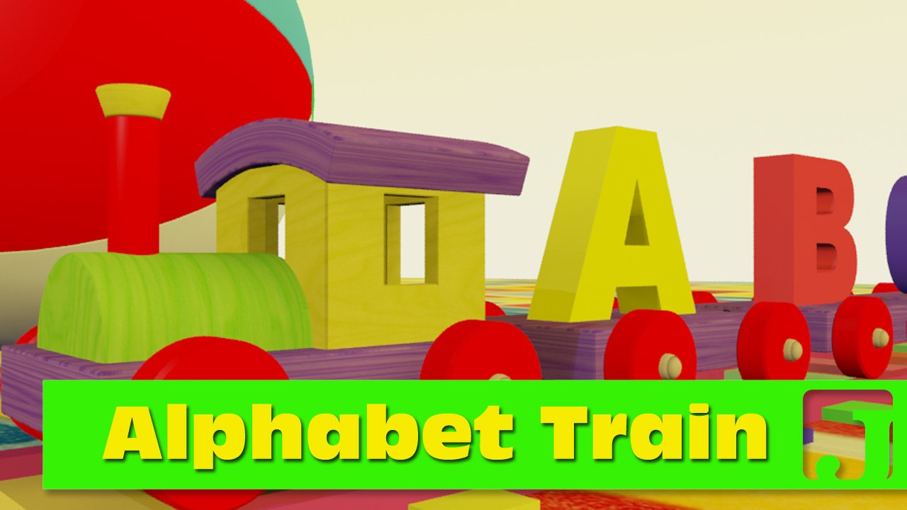 Alphabet Train 3D | Learning Letters | Children Educational songs ...