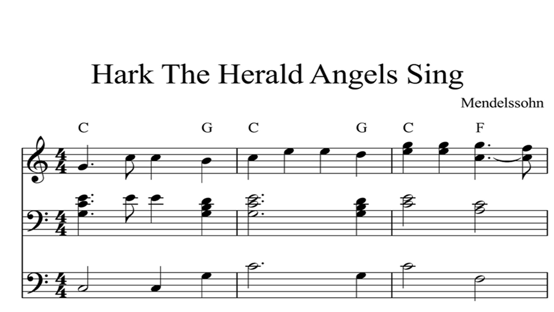Hark The Herald Angels Sing Sheet Music Violin