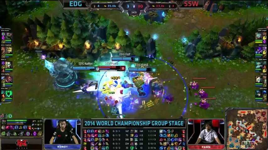 Edward Gaming vs Samsung White Highlights S4 Worlds EDG vs SSW LoL S4 ...