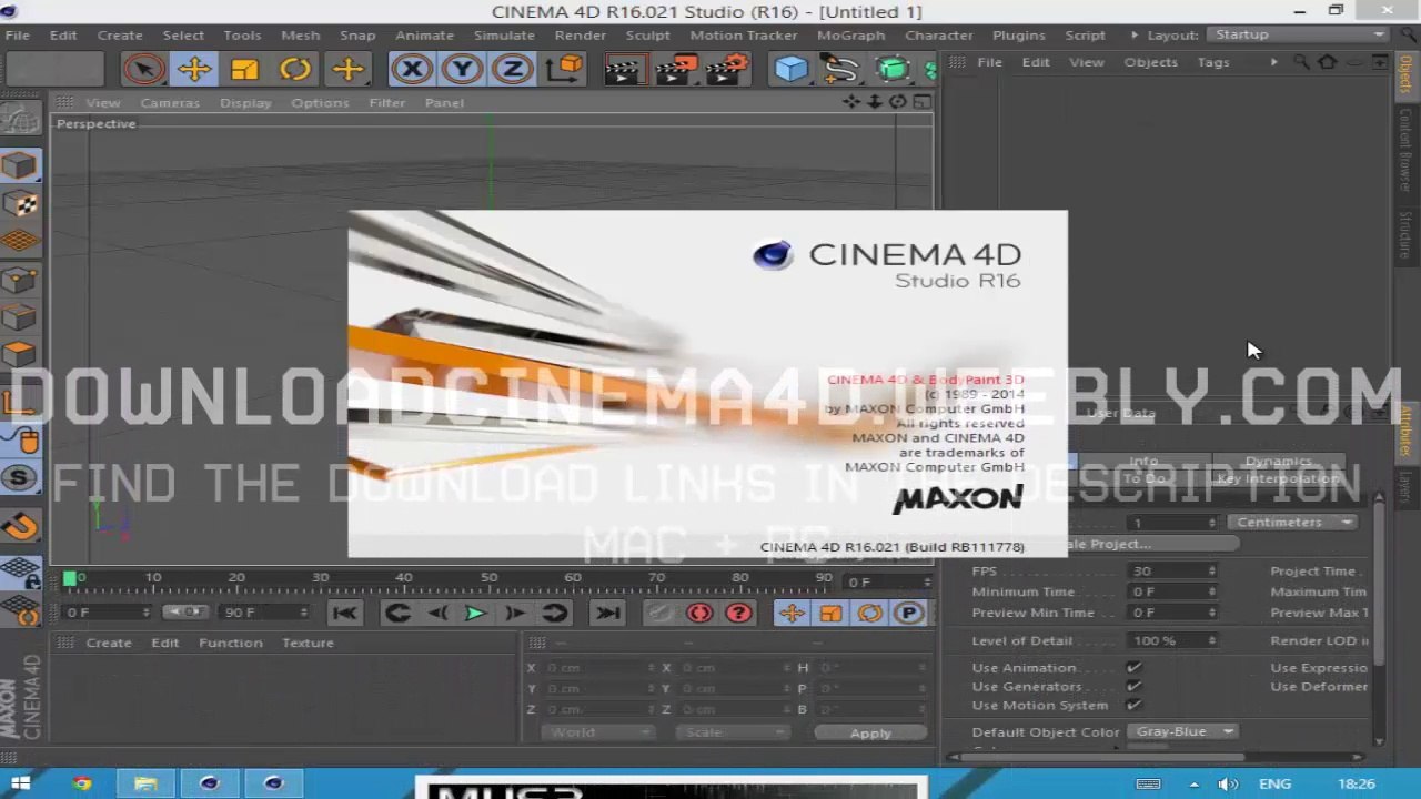 Cinema 4D R16 FREE Download ☼ Mac Win - video Dailymotion