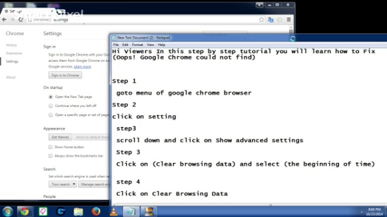 How to fix Oops! Google Chrome could not find - video Dailymotion