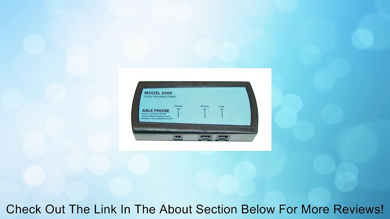 Voice Activated Telephone Dialer AblePhone AP5000 Review - Vidéo ...