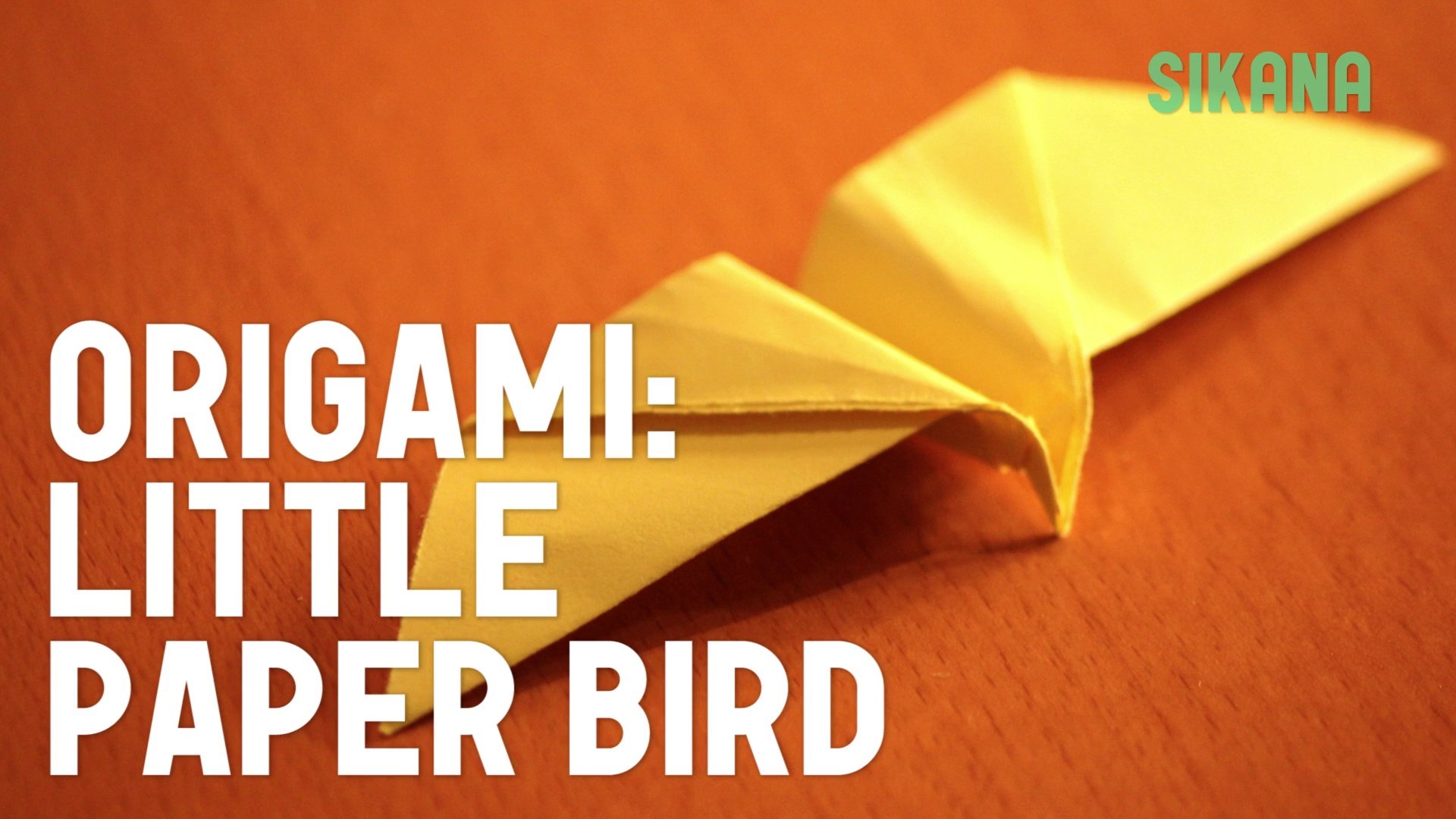 How To Make Origami Bird Easy