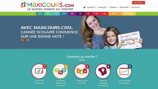 Maxicours, le site de soutien scolaire d'Educlever - Vidéo Dailymotion