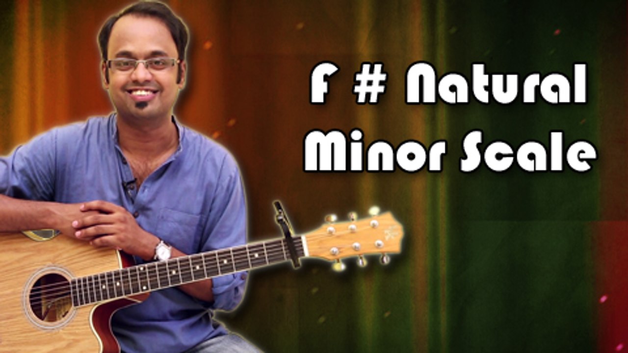 How To Play - F Sharp Natural Minor Scale - Guitar Lesson For Beginners ...