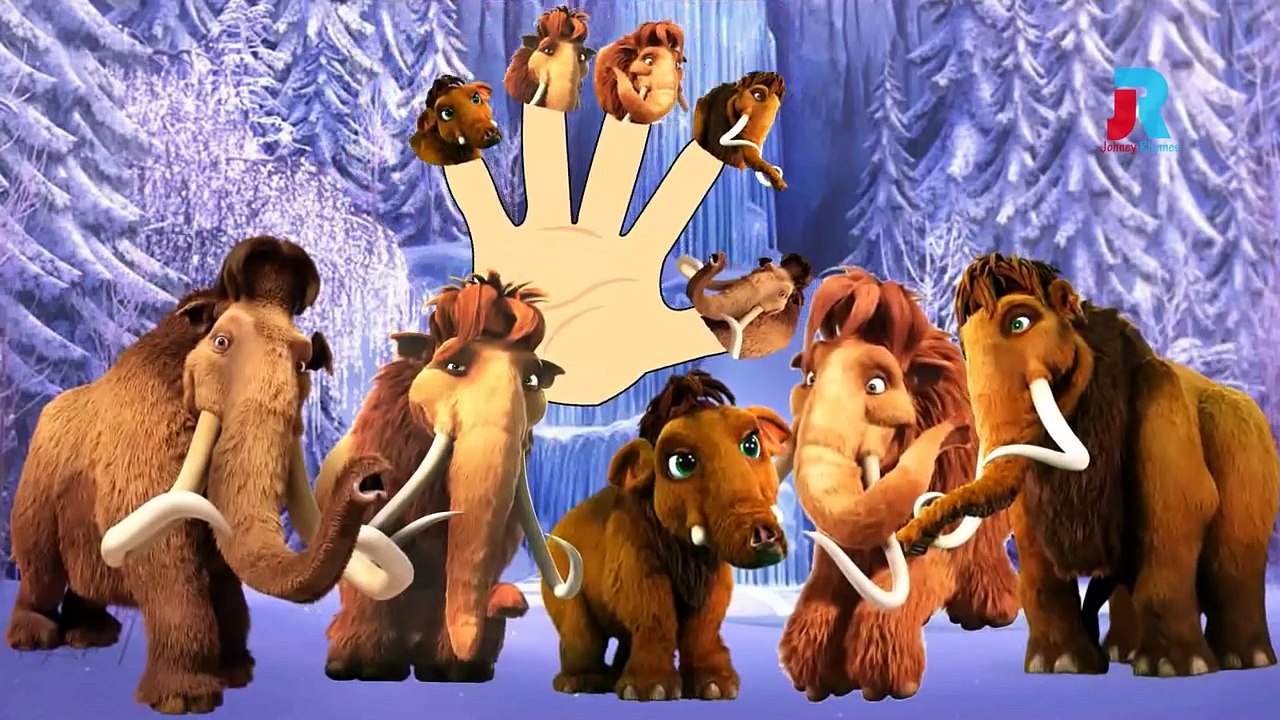 ICE AGE Cartoon Finger Family Collection Nursery Rhymes For Kids ...