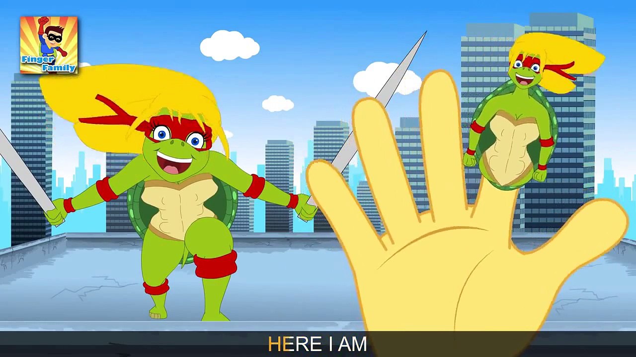 Ninja Turtles Cartoon Finger Family Nursery Rhyme For Kids - video ...