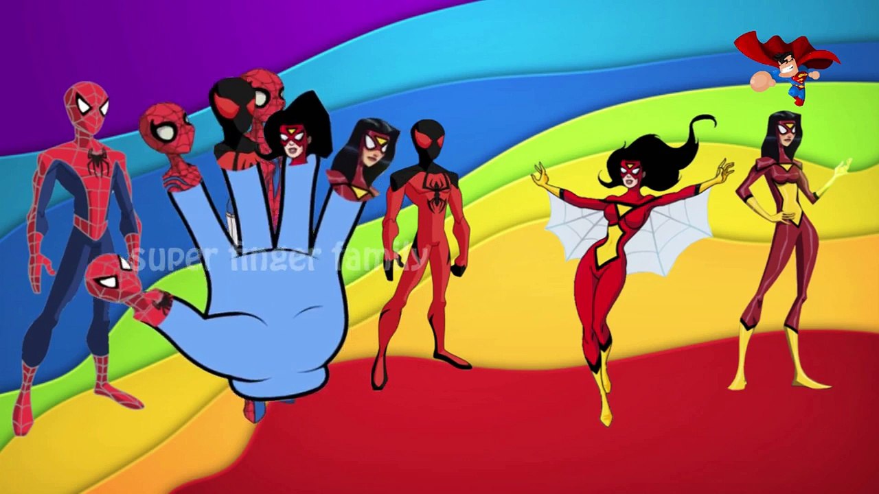 Spider Man Cartoon Finger Family Song - video Dailymotion