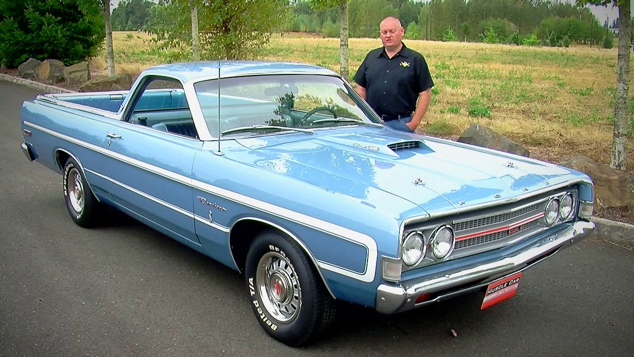 Muscle Car Of The Week # 78: 1969 Ford Ranchero GT 428 Cobra Jet Video ...