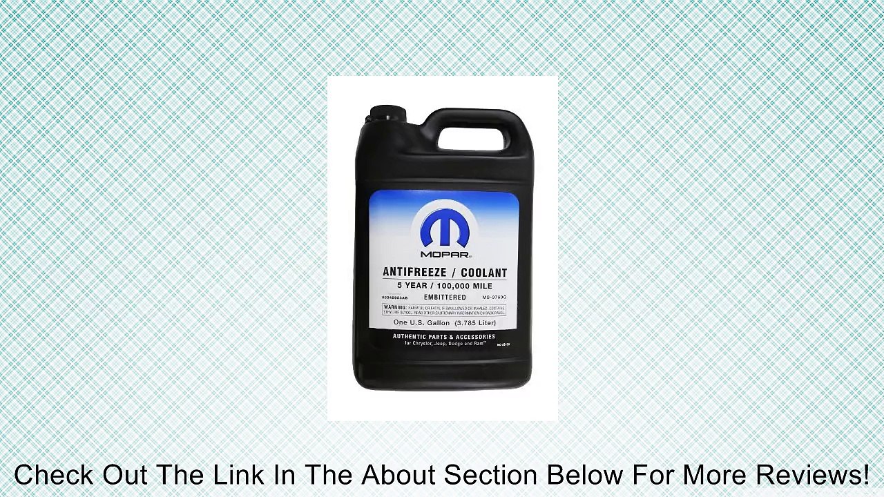 Genuine Mopar Fluid 68048953AB Antifreeze/Coolant - 1 Gallon Bottle ...