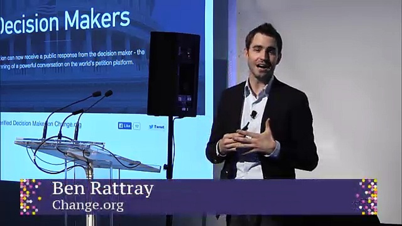 Change.org's Ben Rattray Launches Decision Makers - video Dailymotion