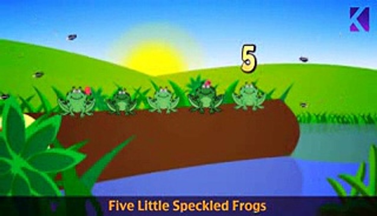 Five Little Speckled Frogs | Nursery Rhyme With Lyrics - video Dailymotion