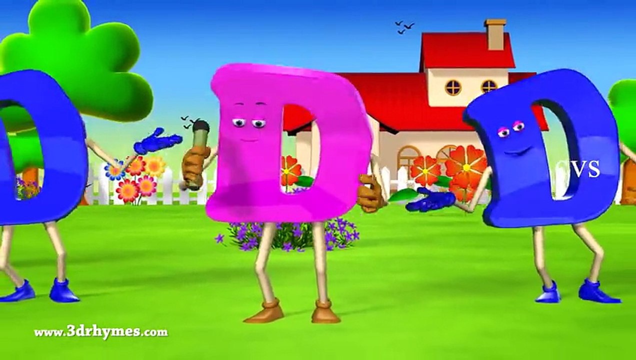 Letter D Song - 3D Animation Learning English Alphabet ABC song for ...