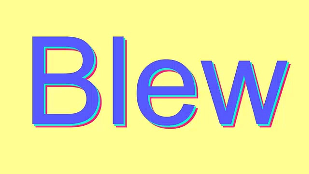 How to Pronounce Blew - video Dailymotion