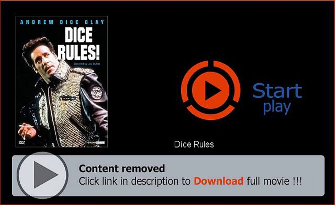  Dice Rules Movie Download For Free Dailymotion