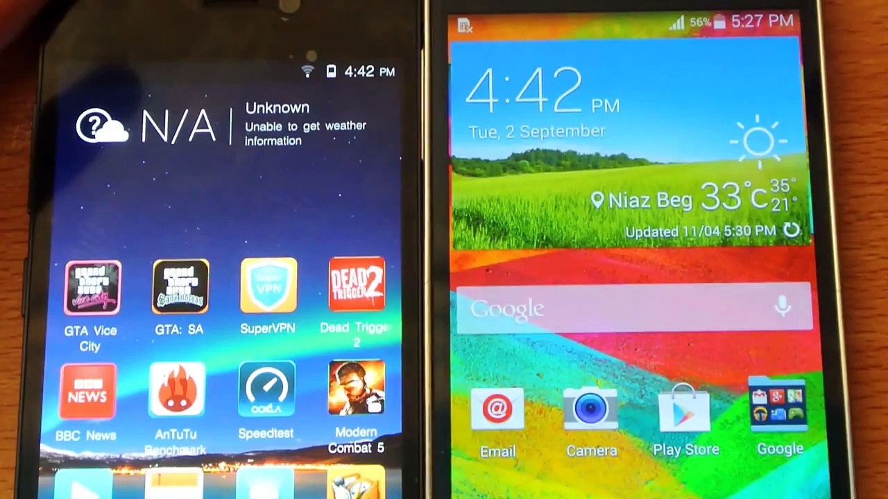 Samsung Galaxy S5 vs Qmobile Noir Z6 - Gionee Elife S5.5 - Review HD ...