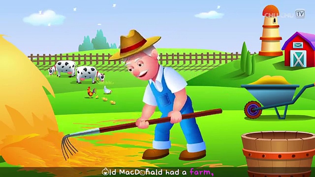 Old MacDonald Had a Farm Nursery Rhyme with Lyrics - Popular Nursery ...