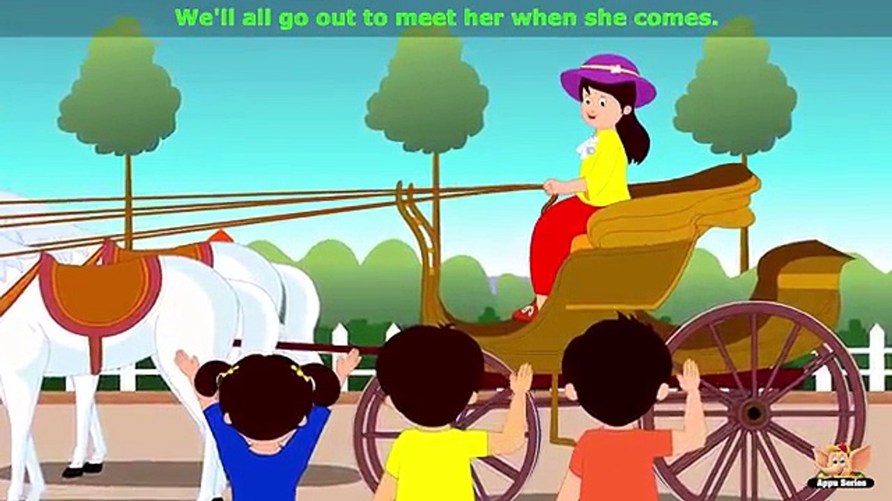 She'll be Coming Round the Mountain - Nursery Rhyme with Karaoke.mp4 ...