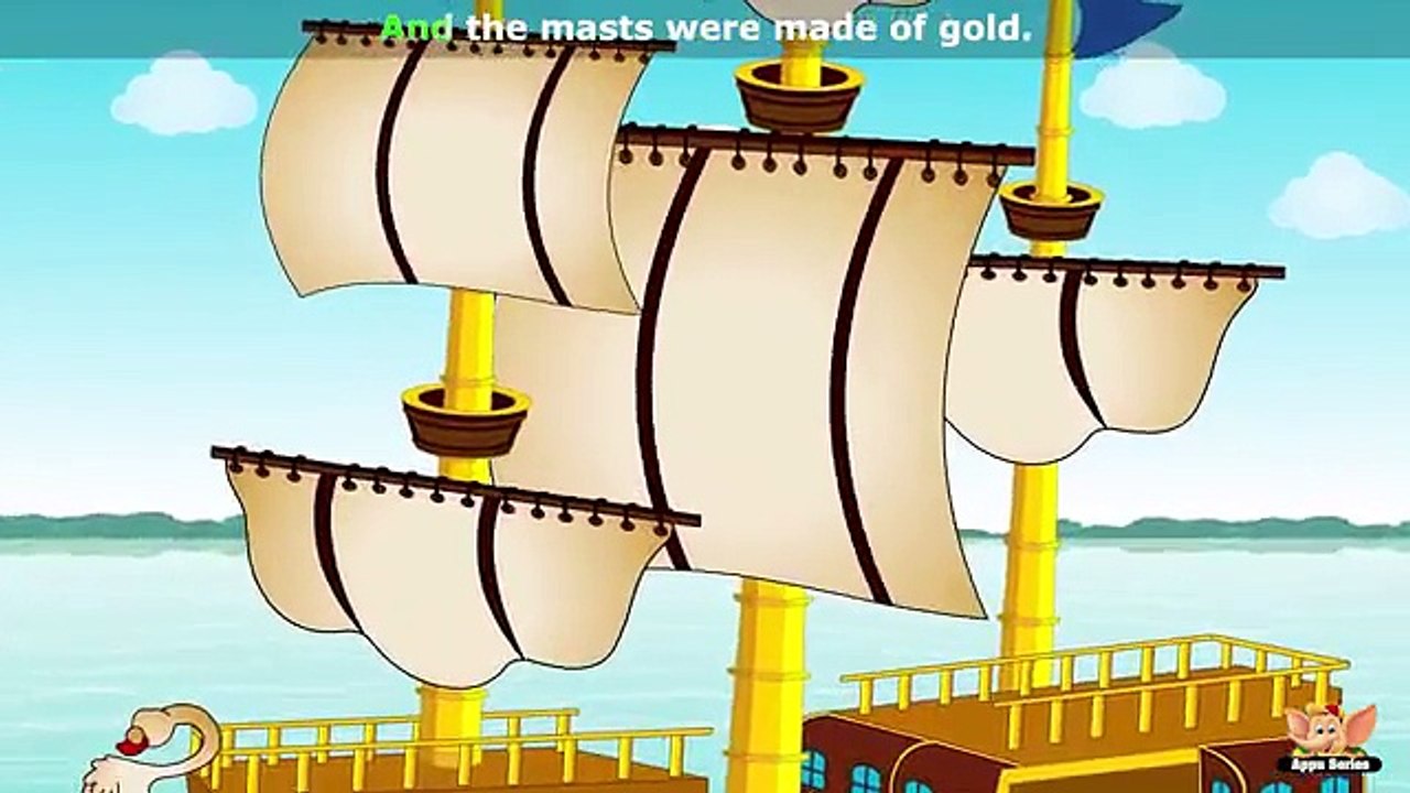 I saw a ship a-sailing - Nursery Rhyme with Karaoke.mp4 - video Dailymotion