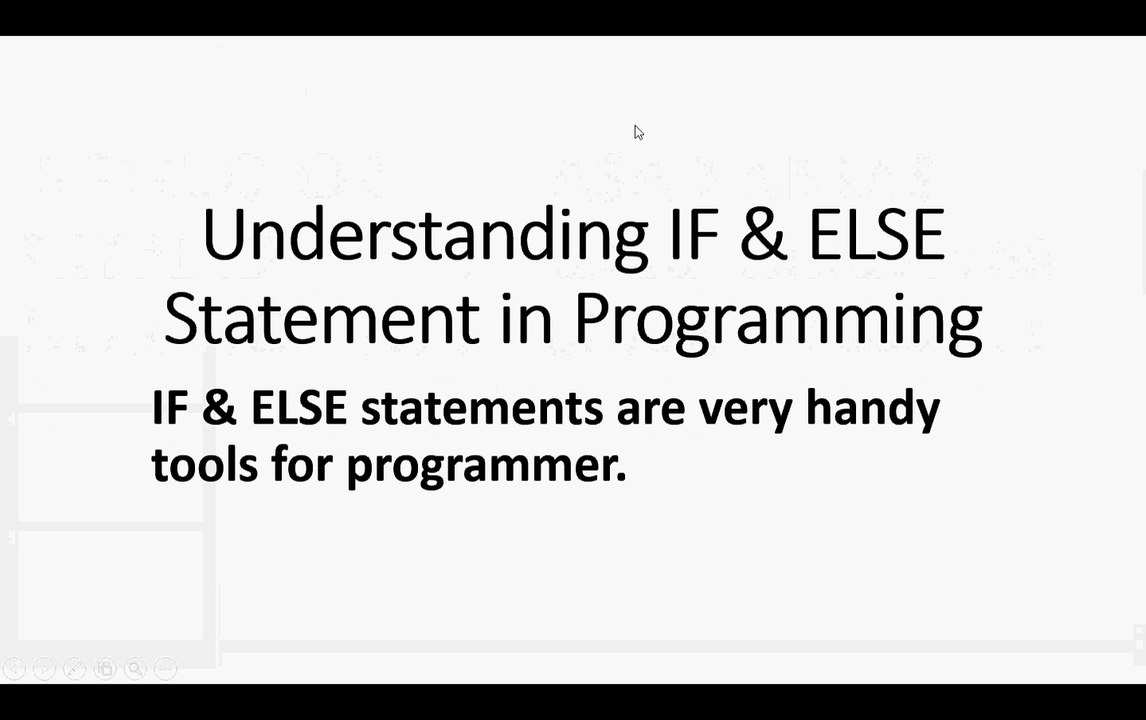 Understanding IF ELSE Condition In C Computer Programming Video