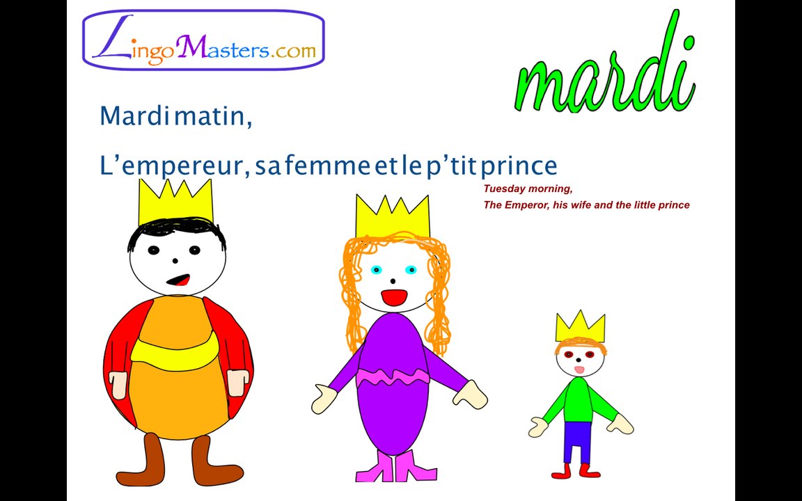 Lundi matin, l'empereur, sa femme et le petit prince - Lingo Masters ...