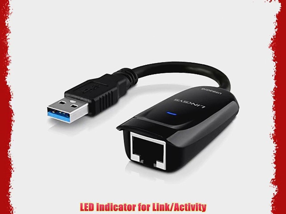 Linksys USB 3.0 Ethernet Adapter Works with MacBook Air Chromebook or ...