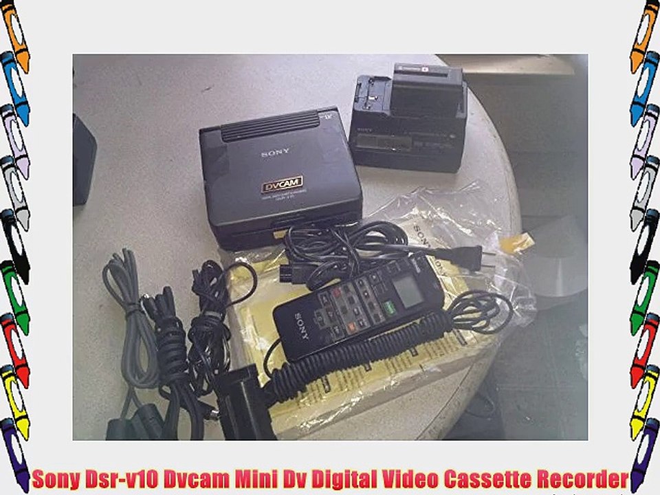 Sony Dsr-v10 Dvcam Mini Dv Digital Video Cassette Recorder - video Dailymotion