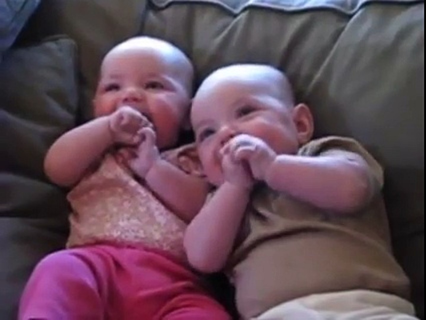 Two Laughing Babies