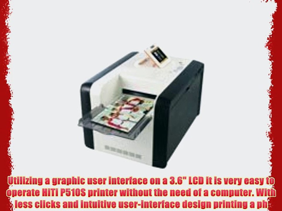 HiTi Digital Inc. P510S Roll-Type 6 x 9 Dye-Sublimation Mobile Studio ...
