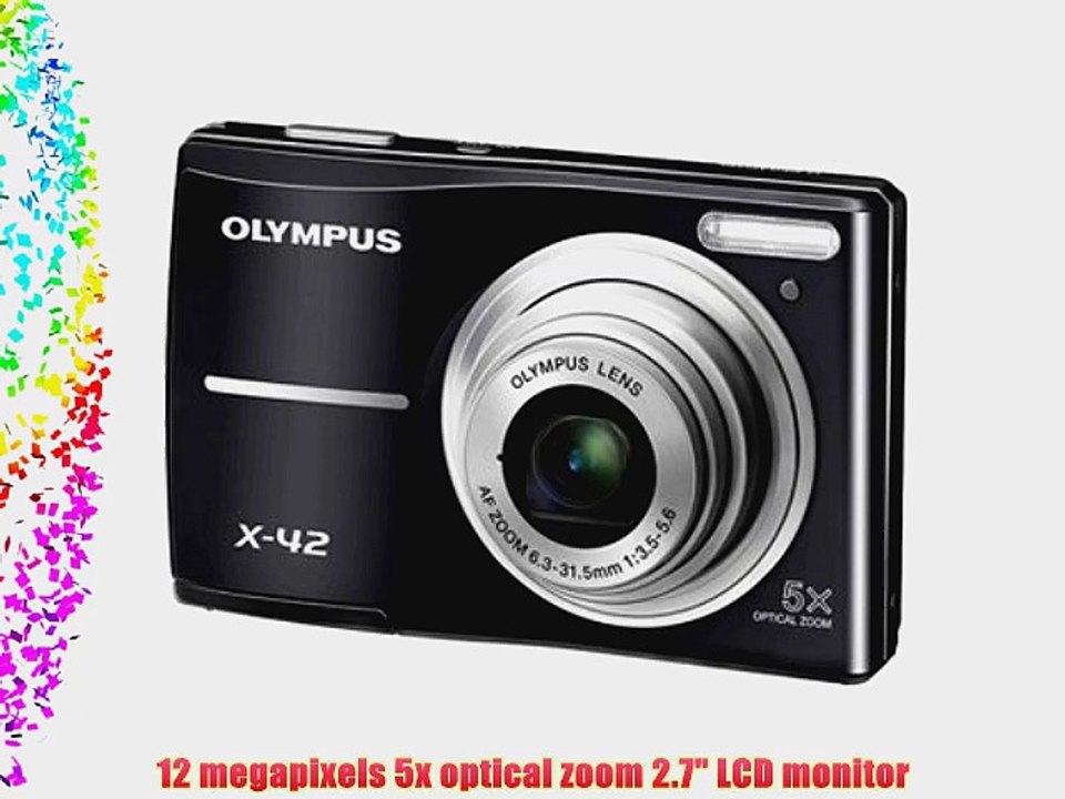 Olympus X-42 12 Megapixel 5x Zoom Digital Camera- Black - video Dailymotion
